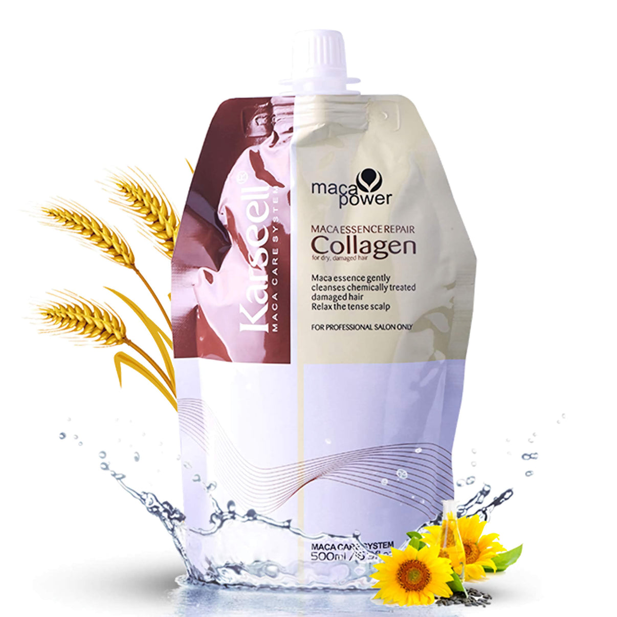 Karseell Collagen Hair Treatment 16.9 Oz 500ml Deep Repairs Conditione